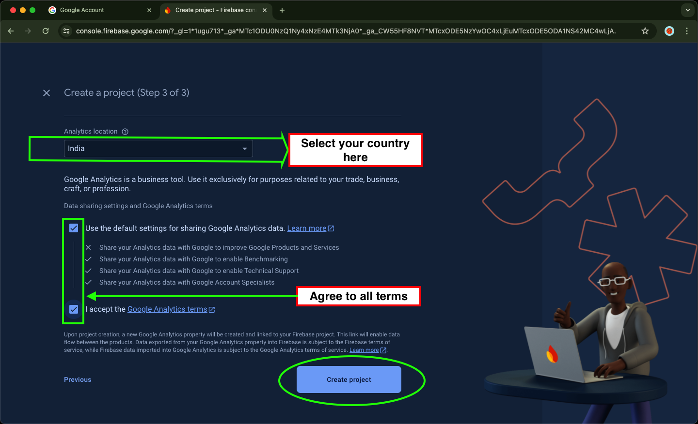 How to create and Grant Firebase Account Access to Learnyst